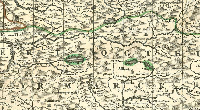 Maps, Austria, Enns, Steyr, Presburg, Rottenman – Philographikon ...