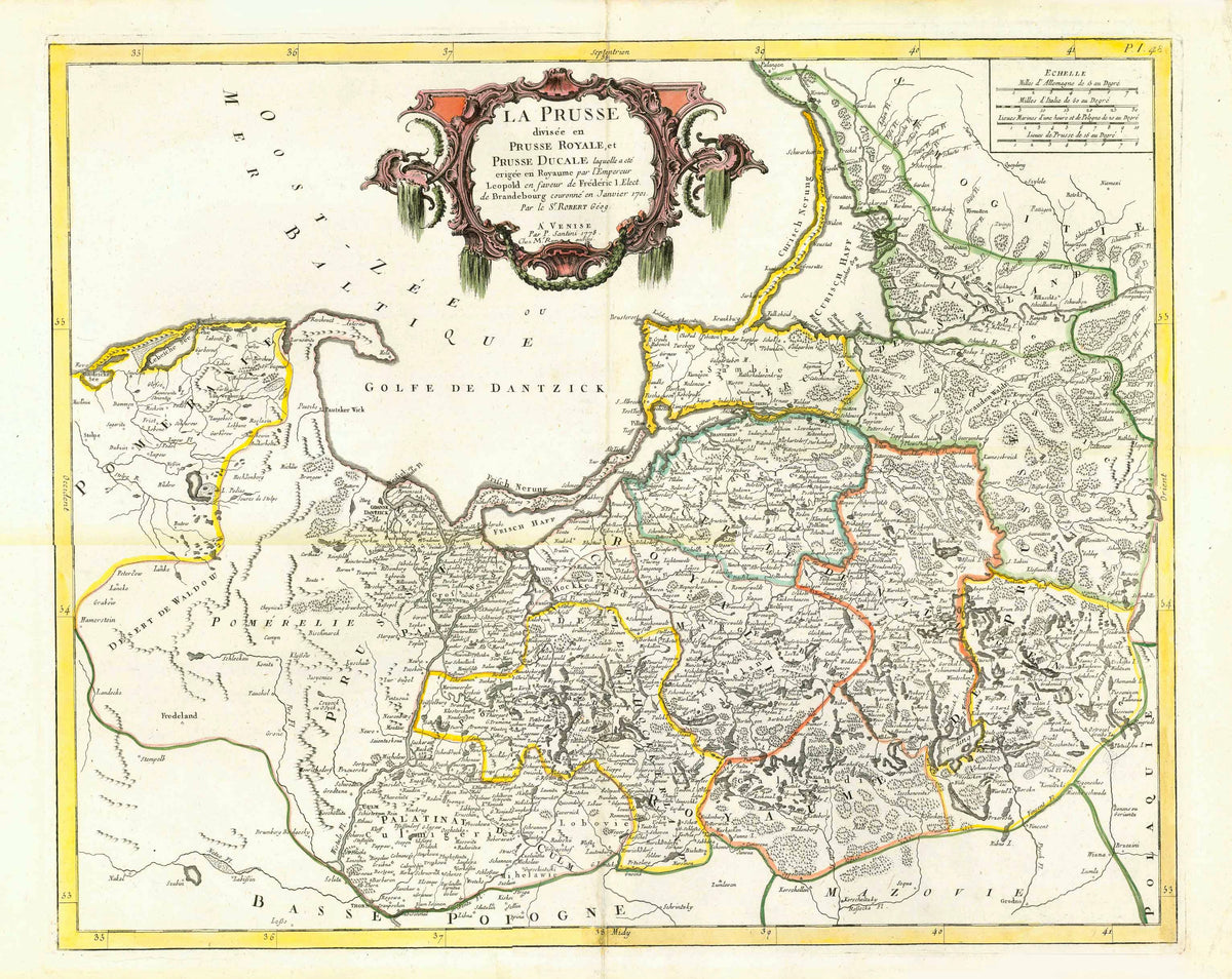 Maps, Poland, Russia, Germany, Prussia, Giles Vaugondy – Philographikon ...