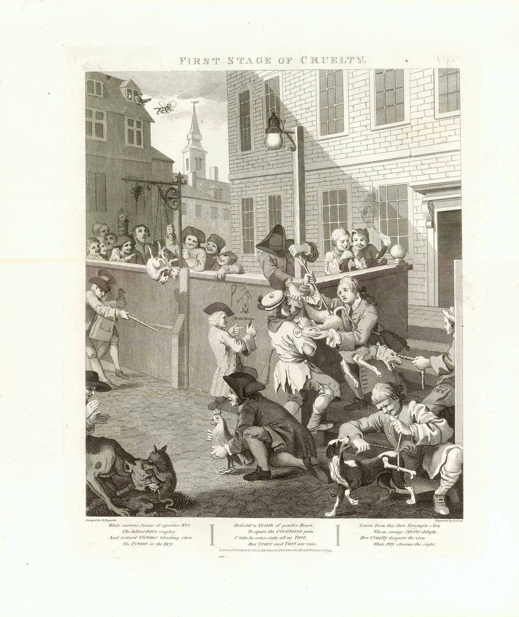 Genre, Stages of Cruelty, Sadism, Hogarth – Philographikon Antique Maps ...