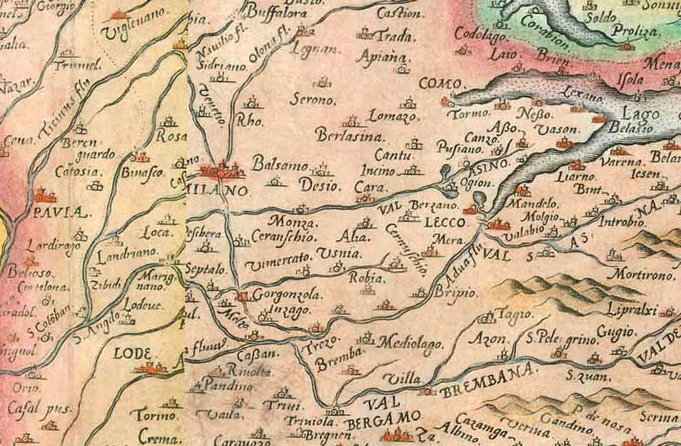 Maps, Italy, Milan, Mediolanum, Ortelius, Septala – Philographikon ...