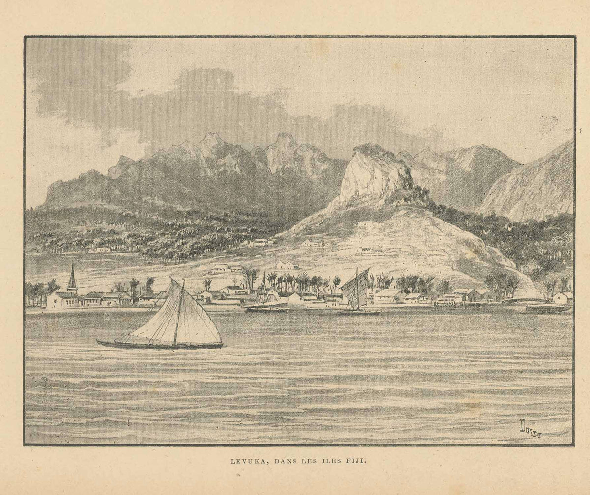 City Views, Landscapes, South Pacific, Fiji Islands, Oceania, Levuka ...
