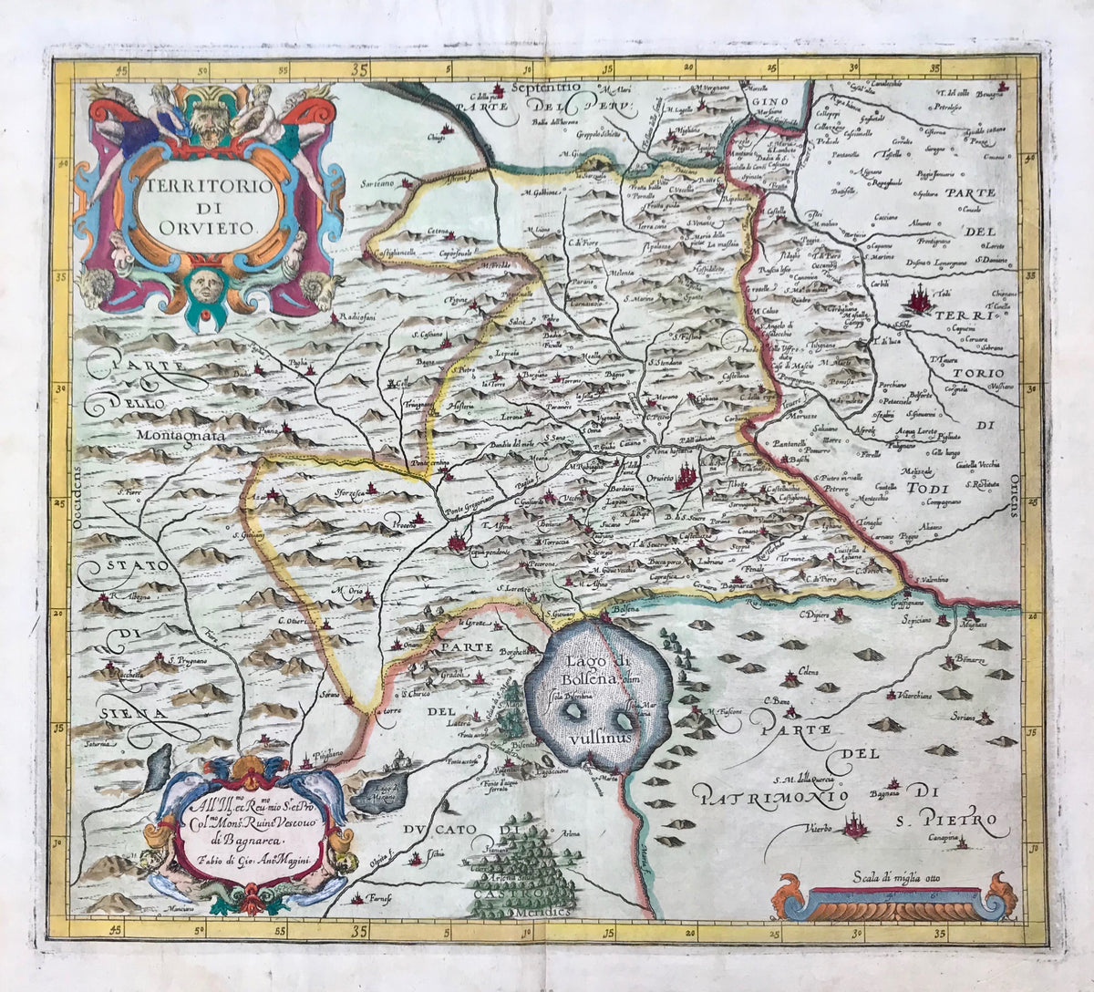 Maps, Italy, Orvieto, Magini – Philographikon Antique Maps and Prints