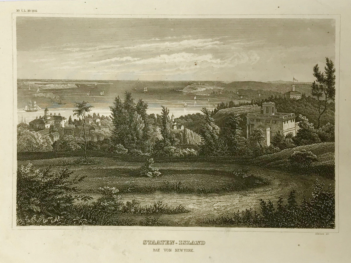 City Views, USA, Staaten Island, Bay of New York – Philographikon ...