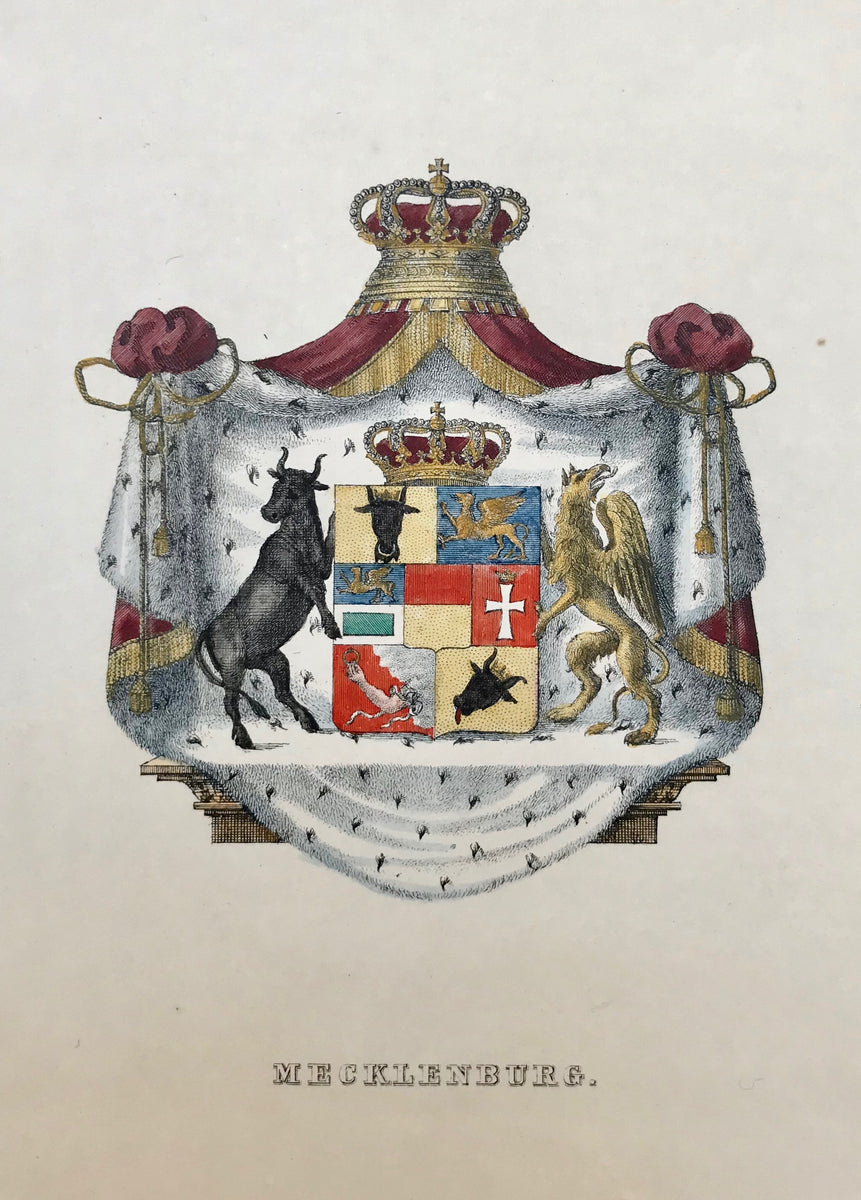Heraldry: "Mecklenburg" – Philographikon Antique Maps and Prints