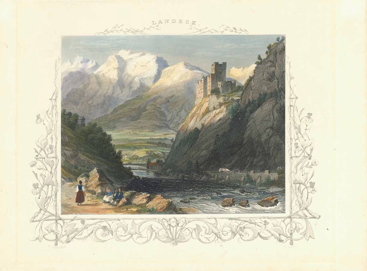 City Views, Austria, Tirol, Landeck, Castle, Mountains – Philographikon ...