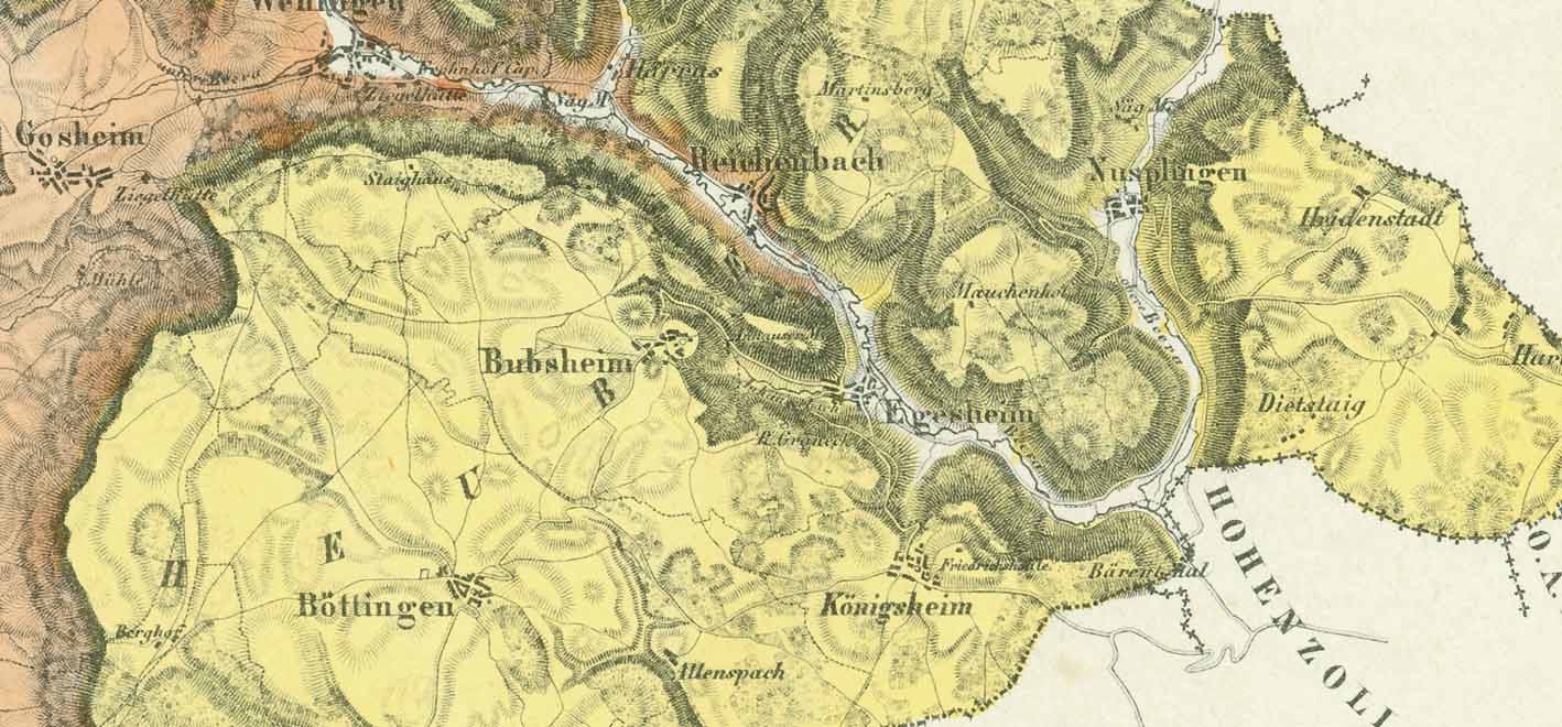 Maps, Geology, Germany, Spaichingen, Prim, Landkreis Tuettlingen, Heus ...