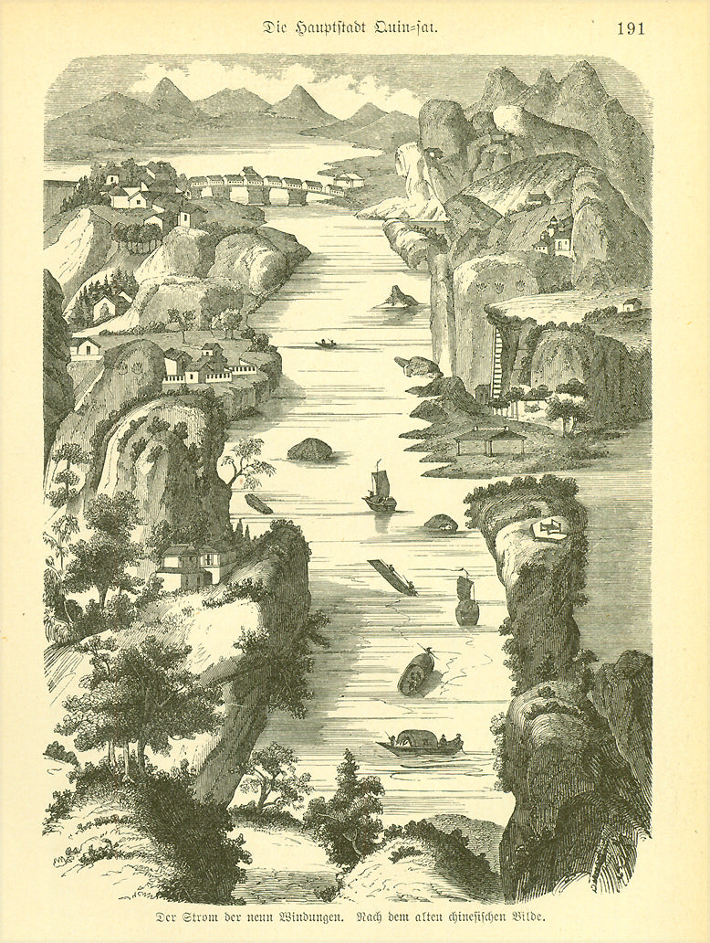 Landscapes, Taiwan, China, Jiuqudong, Zhuoshui River, the stream of 9 ...