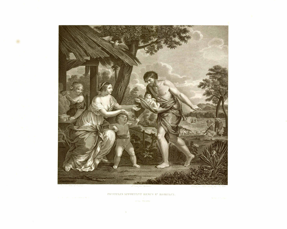 Mythology, Faustulus, Remus and Romulus – Philographikon Antique Maps ...