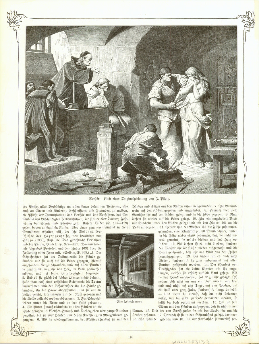 Genre witches, interrogation, torture, witch ride, Hexenbefragung, Hex ...