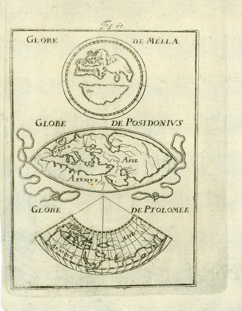 Maps, Curiosities, World Maps, Globe Ptolemy, Globe Posidonius, Globe ...