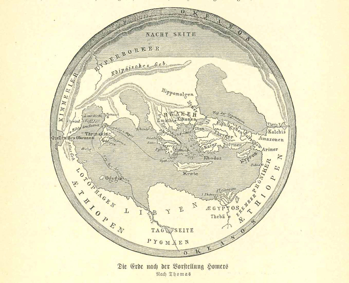 Maps, World Map, Homer – Philographikon Antique Maps and Prints